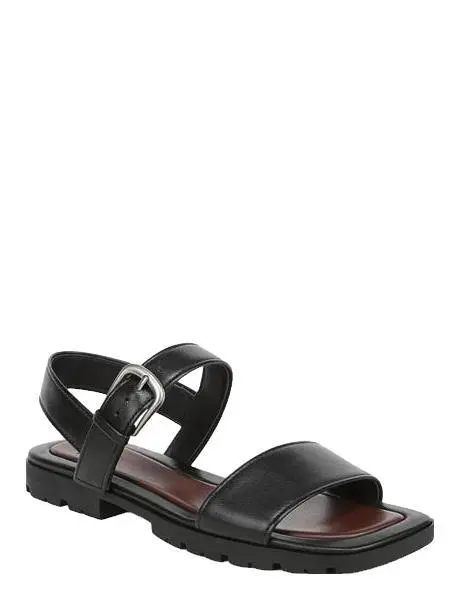 Vince Vega Ankle Strap Sandal - Black