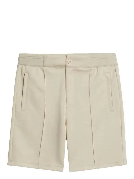 Bugatchi Soft Touch Pintuck Shorts - Almond