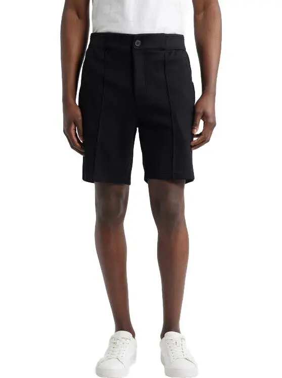 Bugatchi Soft Touch Pintuck Shorts - Black