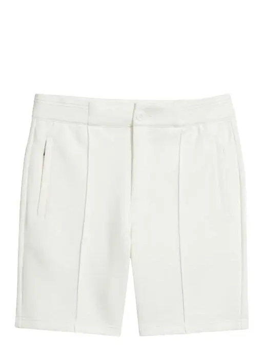 Bugatchi Soft Touch Pintuck Shorts - Chalk