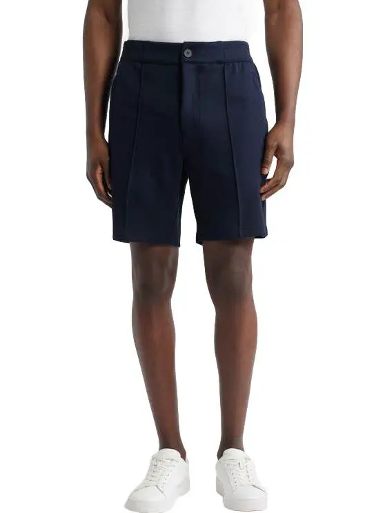Bugatchi Soft Touch Pintuck Shorts - Navy