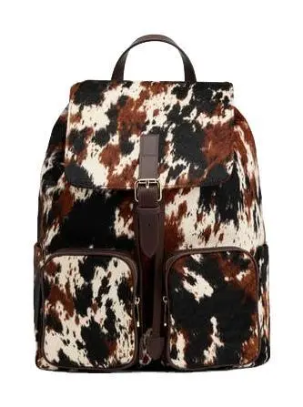 MARC NOLAN Soho Pony Hair Backpack - Dark Horse