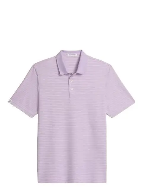 ASHWORTH GOLF 2bar Stripe Polo - Lavender Fog Stripe