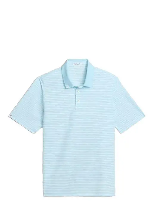 ASHWORTH GOLF 2bar Stripe Polo - Seafoam/white
