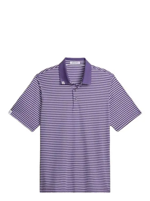 ASHWORTH GOLF 2bar Stripe Polo - Violet/white