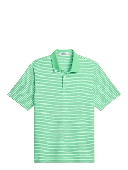 ASHWORTH GOLF 2bar Stripe Polo - Wasabi/white