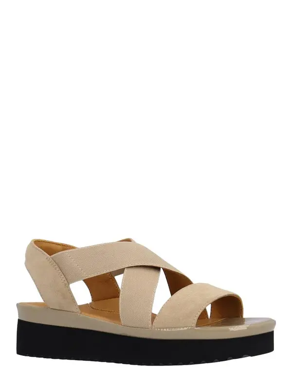 L'AMOUR DES PIEDS Aizling Ankle Strap Sandal - Taupe