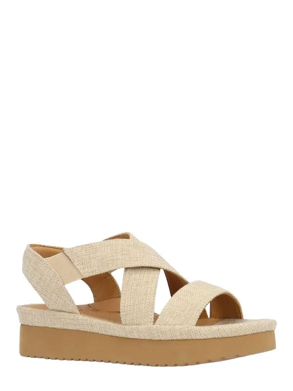 L'AMOUR DES PIEDS Aizling Ankle Strap Sandal - Natural