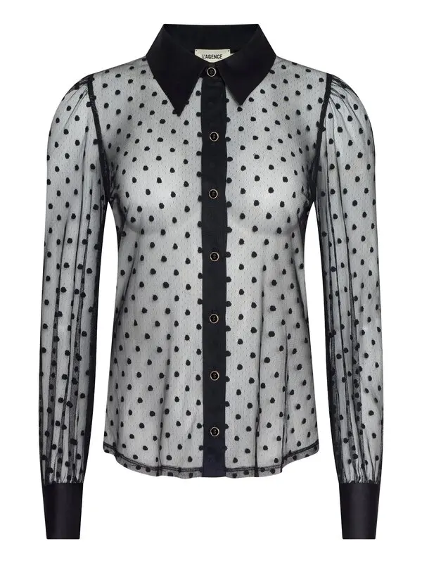 L'Agence Sophie Long-sleeved Blouse - Black