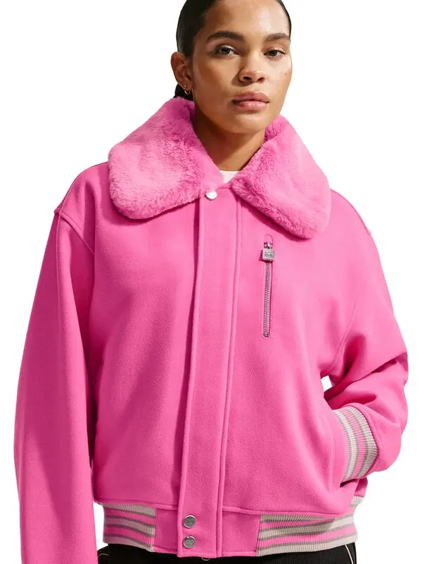 Nike Naomi Osaka Varsity Wool Jacket - Pink