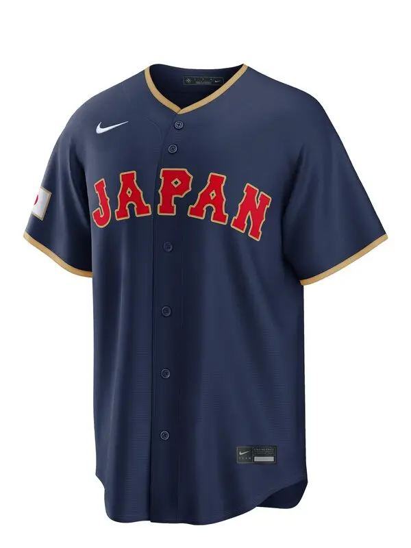 Nike Japan National Baseball Team 2026 World Baseball Classic Stadium Jersey - Blue
