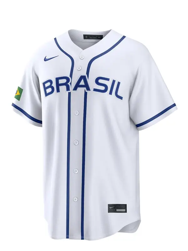 Nike Brazil National Baseball Team 2026 World Baseball Classic Stadium Jersey - White