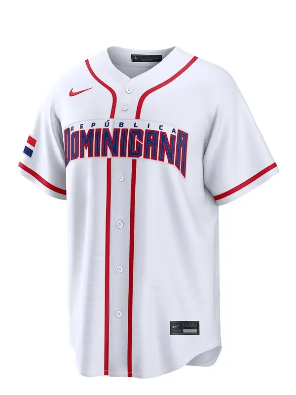 Nike Dominican Republic National Baseball Team 2026 World Baseball Classic Stadium Jersey - White