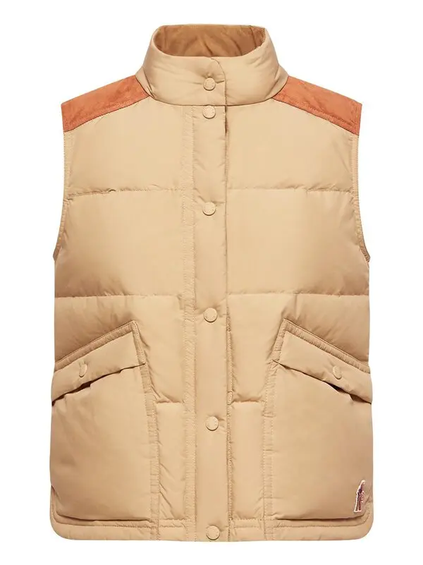 Moncler Aberes Down Vest - Beige