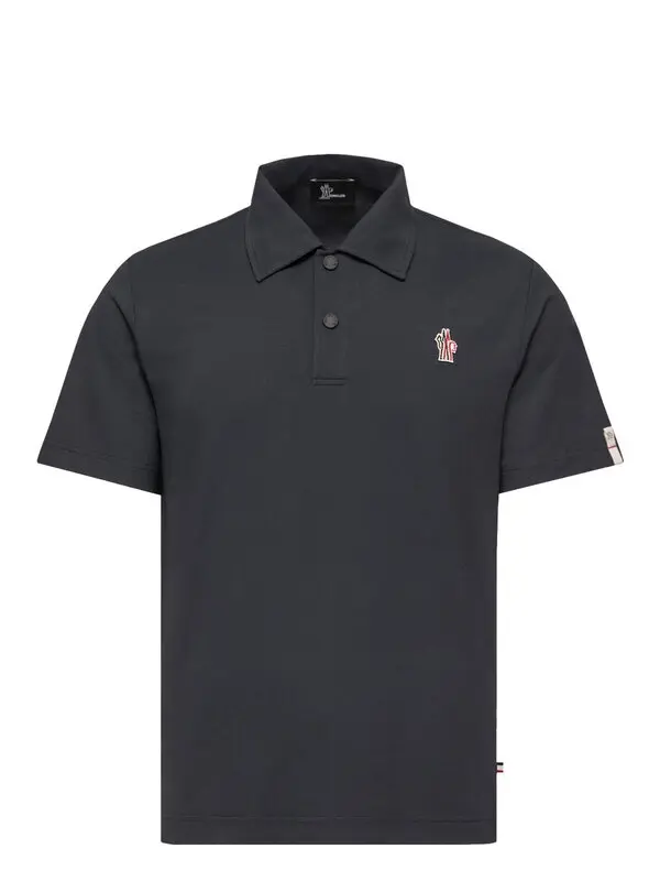 Moncler Logo Patch Polo Shirt - Blue