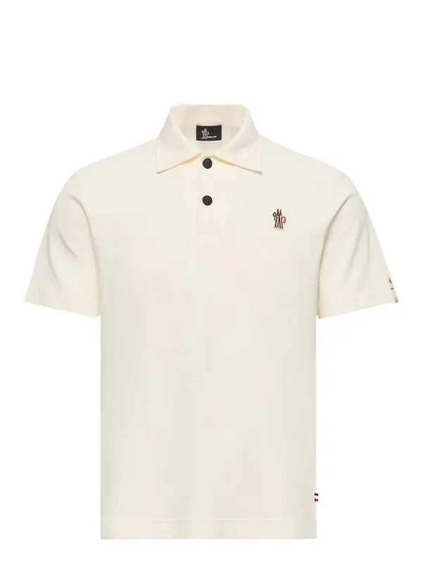 Moncler Logo Patch Polo Shirt - White