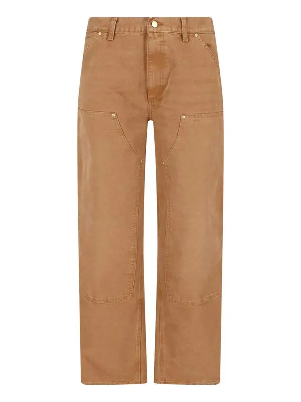 Carhartt Work In Progress Double Knee Cargo Jeans - Brown