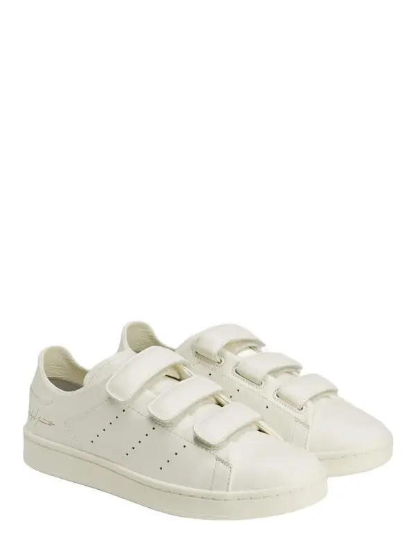 Adidas Y-3 Stan Smith Hook-and-loop Sneakers - Off White / Off White / Off White