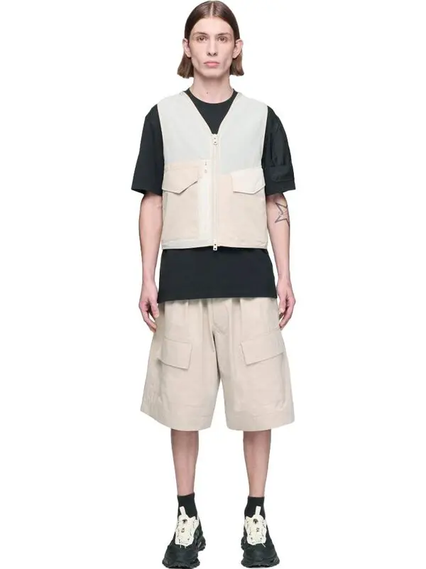 Adidas Y-3 Wide Leg Shorts - Light Brown