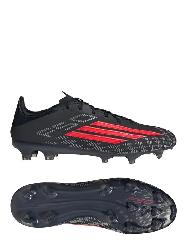 Adidas F50 Pro Firm Ground Soccer Cleats - Core Black / Lucid Red / Core Black