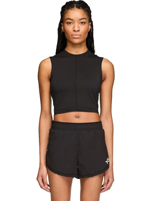 Adidas Y-3 Running Cropped Tank Top - Black