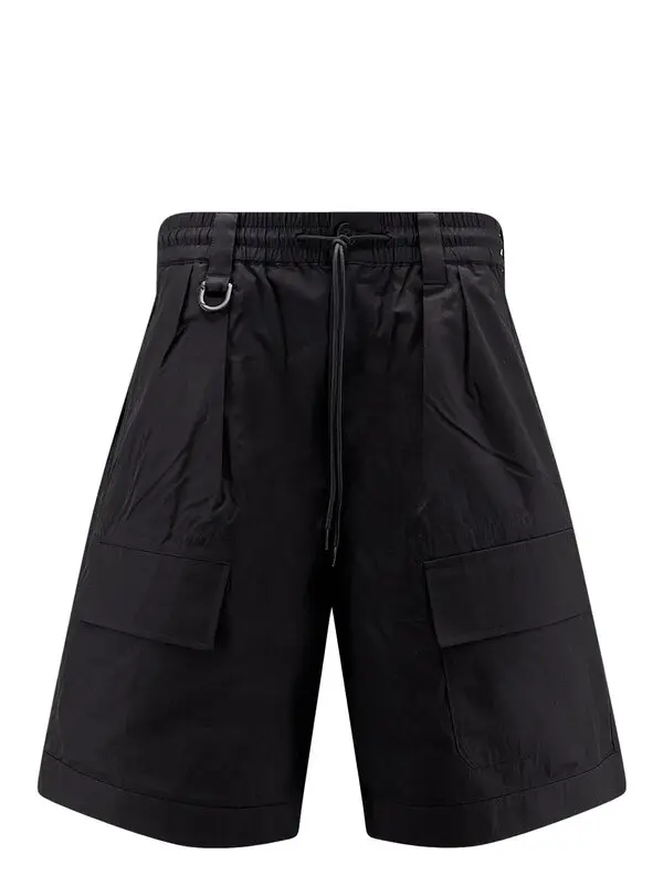 ADIDAS Y-3 Cotton-blend Cargo Bermuda Shorts - Black