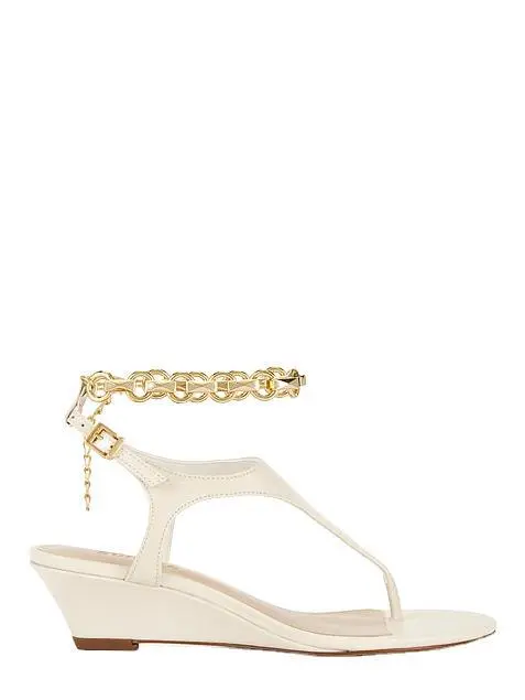 Schutz Lys Wedge Sandal - Sugar White