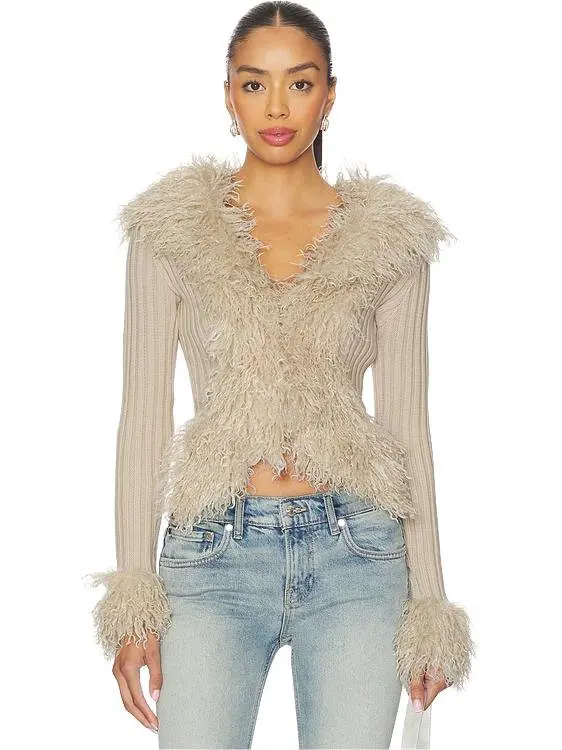 I.AM.GIA Cressida Faux Fur Sweater - Neutral