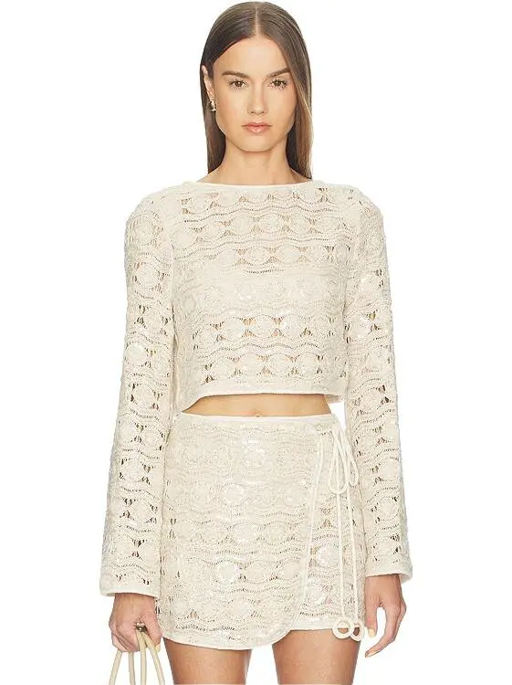 Azulu Nico Top - Ecru