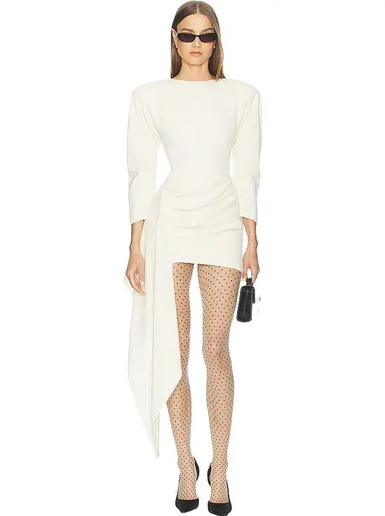 Andamane Amanda Ruched Mini Dress - Milk