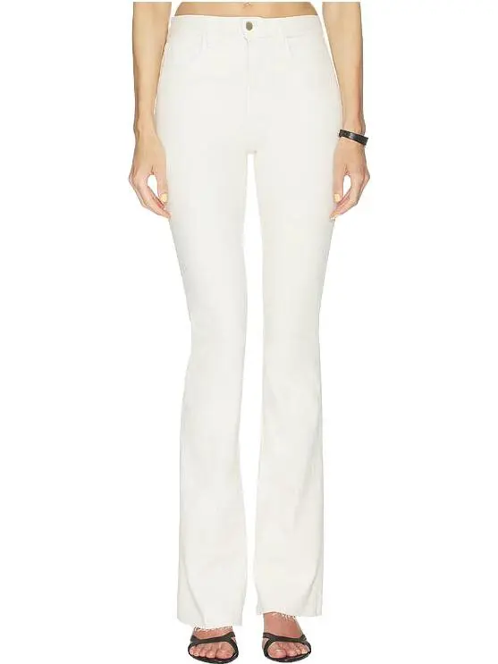 L'Agence Ruth High Rise Straight Jean - Vintage White