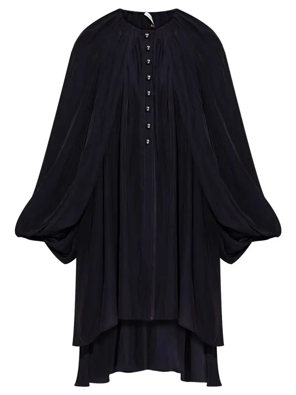 LANVIN Asymmetrical Dress - Navy Blue
