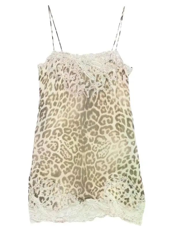 Ermanno Scervino Leopard-pattern Lace Dress - Neutrals