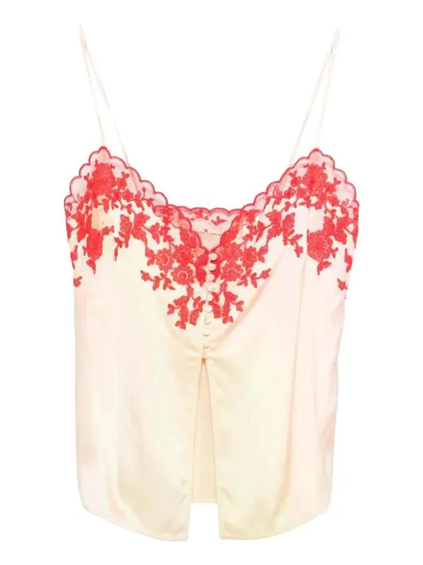 Ermanno Scervino Floral-lace Top - Neutrals