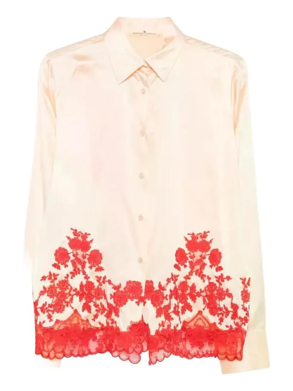 Ermanno Scervino Floral-lace Shirt - Neutrals