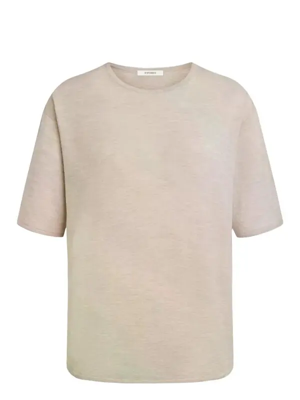 12 STOREEZ Wool T-shirt - Neutrals