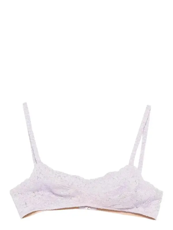 Ermanno Scervino Embroidered Cropped Top - Purple