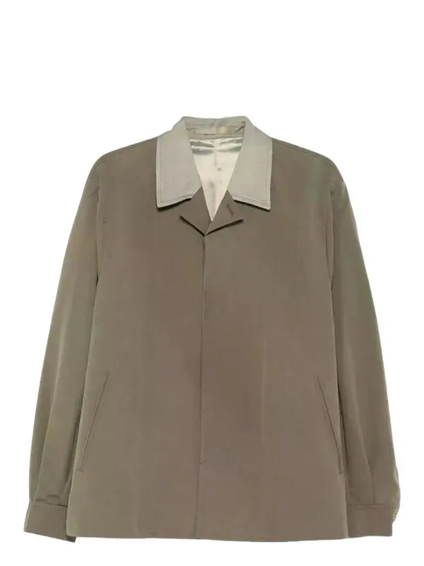 Our Legacy Contrast-collar Jacket - Green