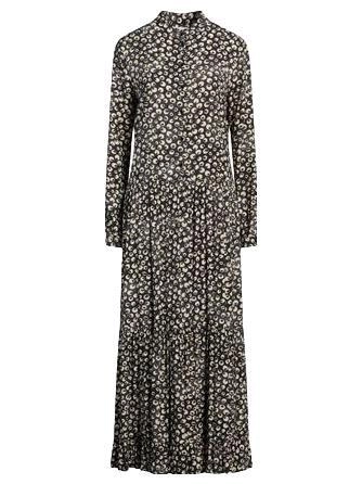 ALESSIA SANTI Viscose Maxi Dress With Polka Dot Print - Lead