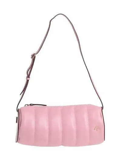 Manu Atelier Leather Bowler Shoulder Bag - Pink