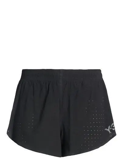 Y3 Quilted High-waisted Athletic Shorts - Black