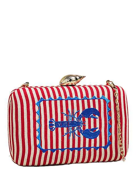 SHIRALEAH Icon Clutch - Red