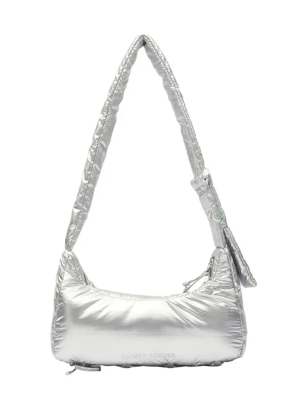 DAMSON MADDER Puffy Saz Crossbody Bag - Silver