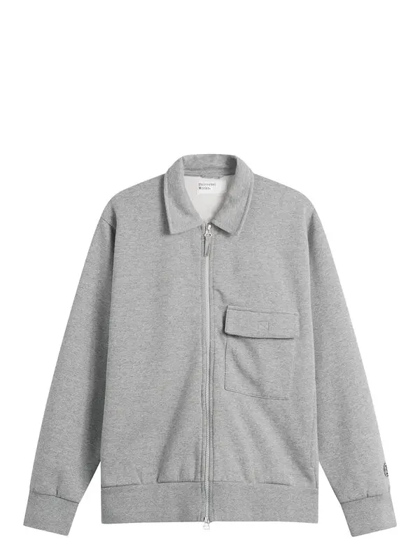 Universal Works Tyler Zip Sweat Jacket - Grey Marl