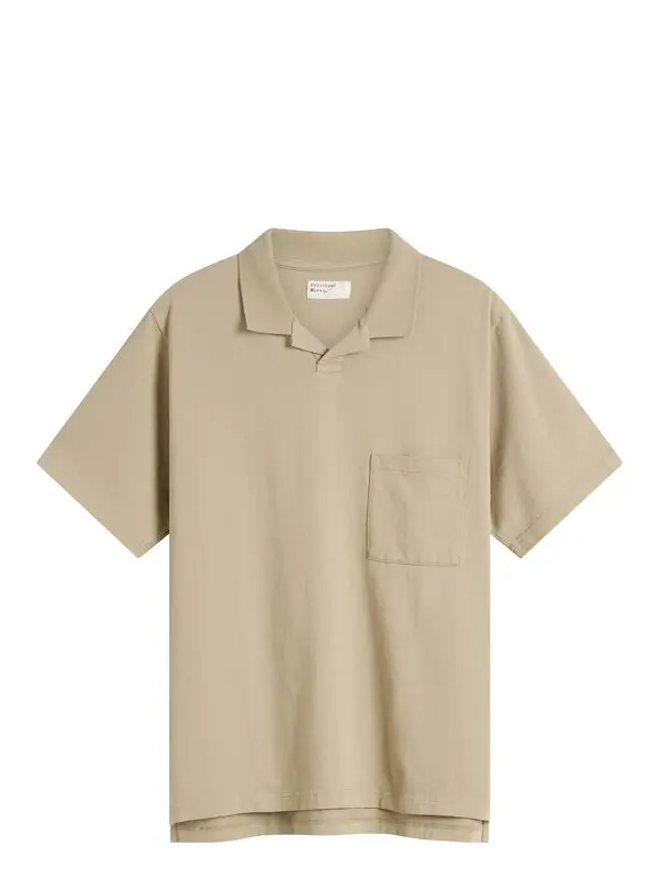 Universal Works Rugby Jersey Oversized Vacation Polo - Sand