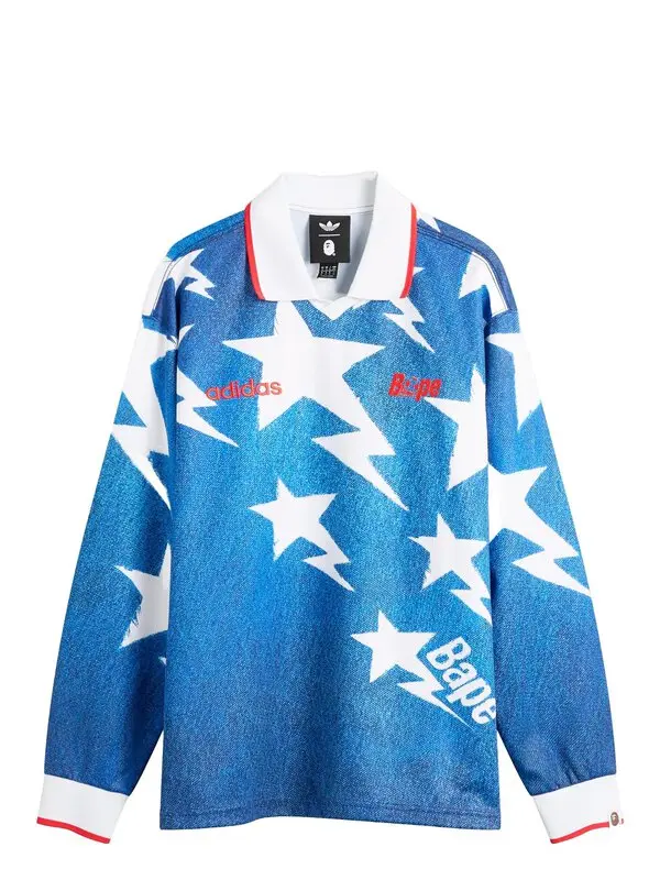 Adidas X A Bathing Ape Usa Star Jersey - Medium Blue Denim