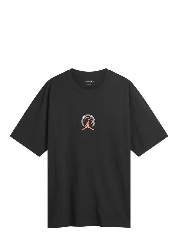 JORDAN Crew T-shirt - Black/infrared