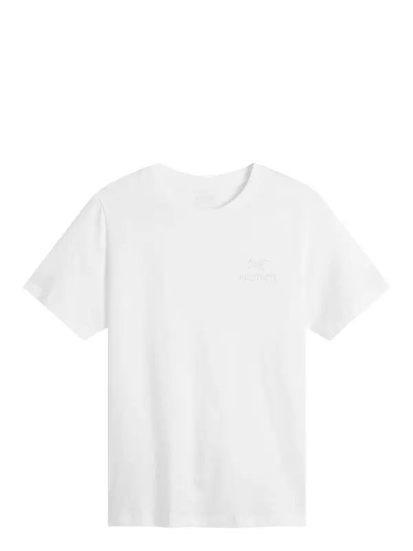 Arc'teryx Kragg Sl Cotton Emblem Crew Short Sleeve T-shirt - White Light