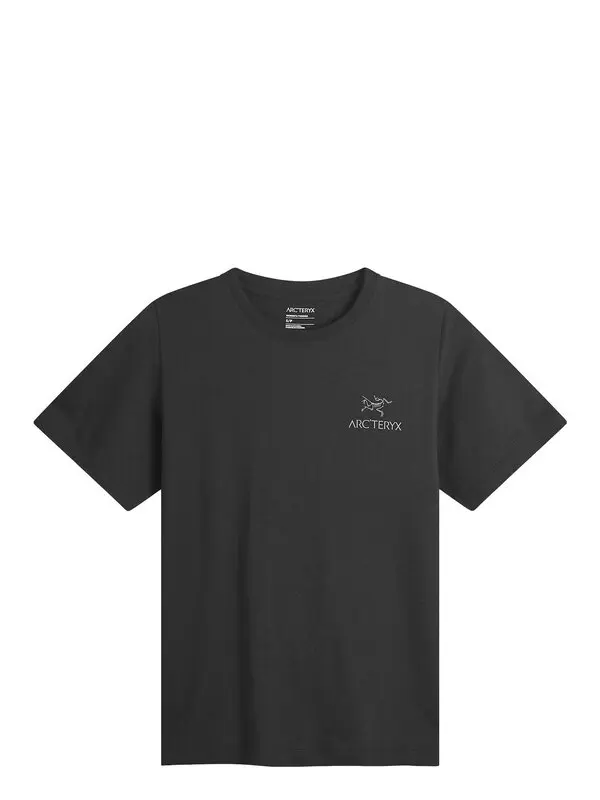 Arc'teryx Kragg Sl Cotton Emblem Crew Neck Short Sleeve T-shirt - Black