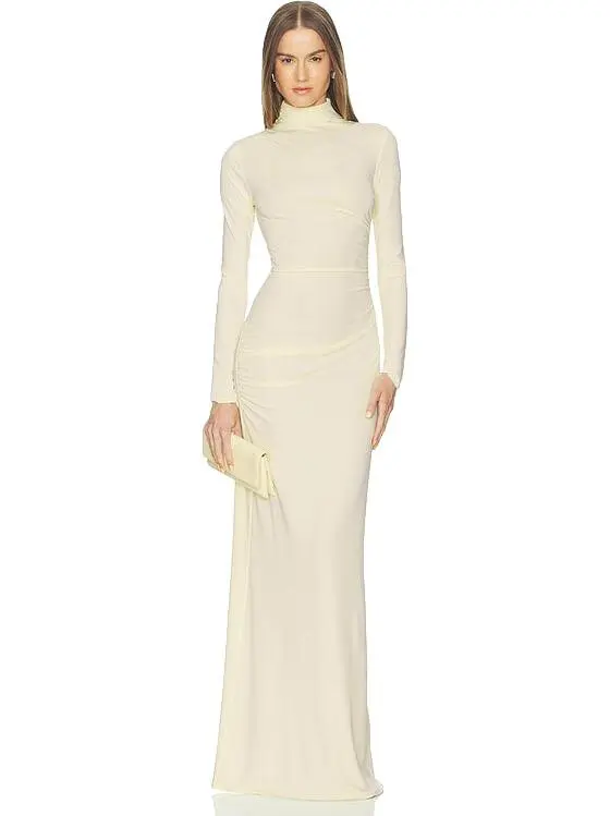 SEROYA Oona Maxi Dress - Lemon